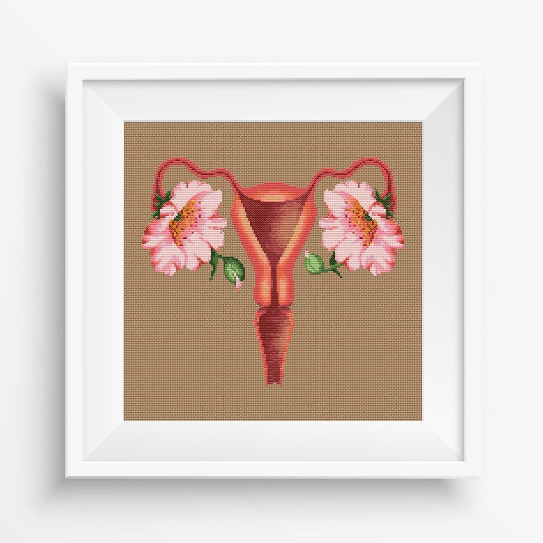 Reproductive System Cross Stitch Pattern PDF Flowers Cross Stitch ...