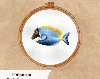 Tropical Fish Cross Stitch Pattern - Etsy
