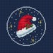 Christmas Santa Hat Cross Stitch Pattern: Small Holiday Embroidery - Etsy