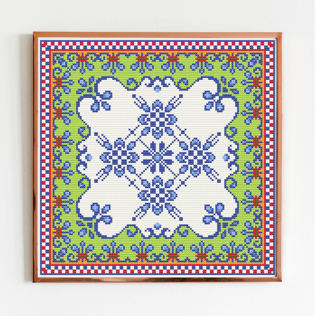 Sicilian Sampler Cross Stitch Pattern: Folk Embroidery Design - Etsy