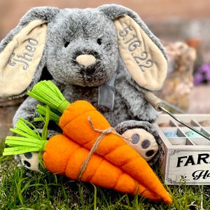 Memory Bunny,embroidered,grief Gift for Kids,grief Gift Child,memory ...