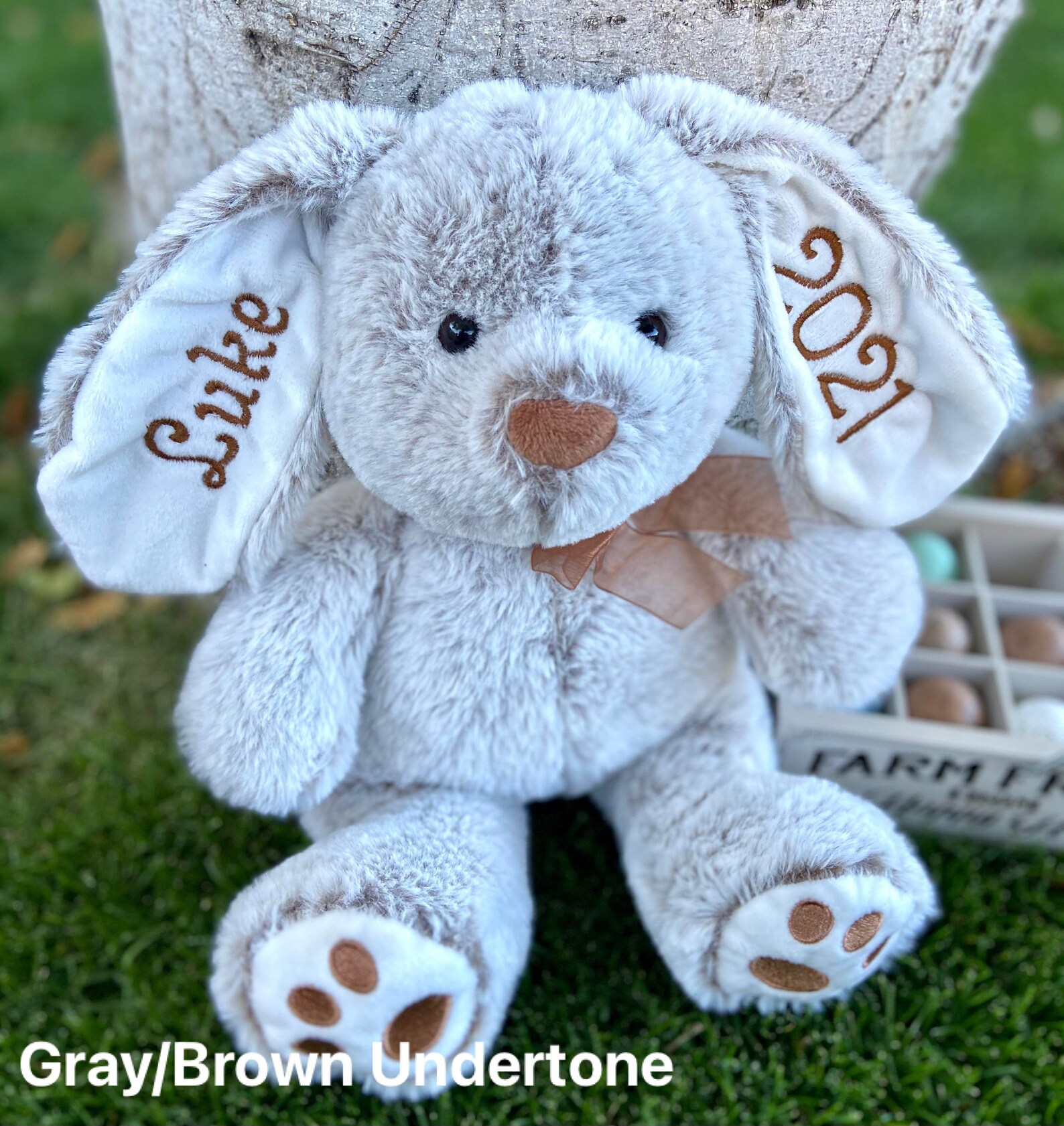 Personalized Stuffed Animal Bunny New Baby Giftpersonalized - Etsy