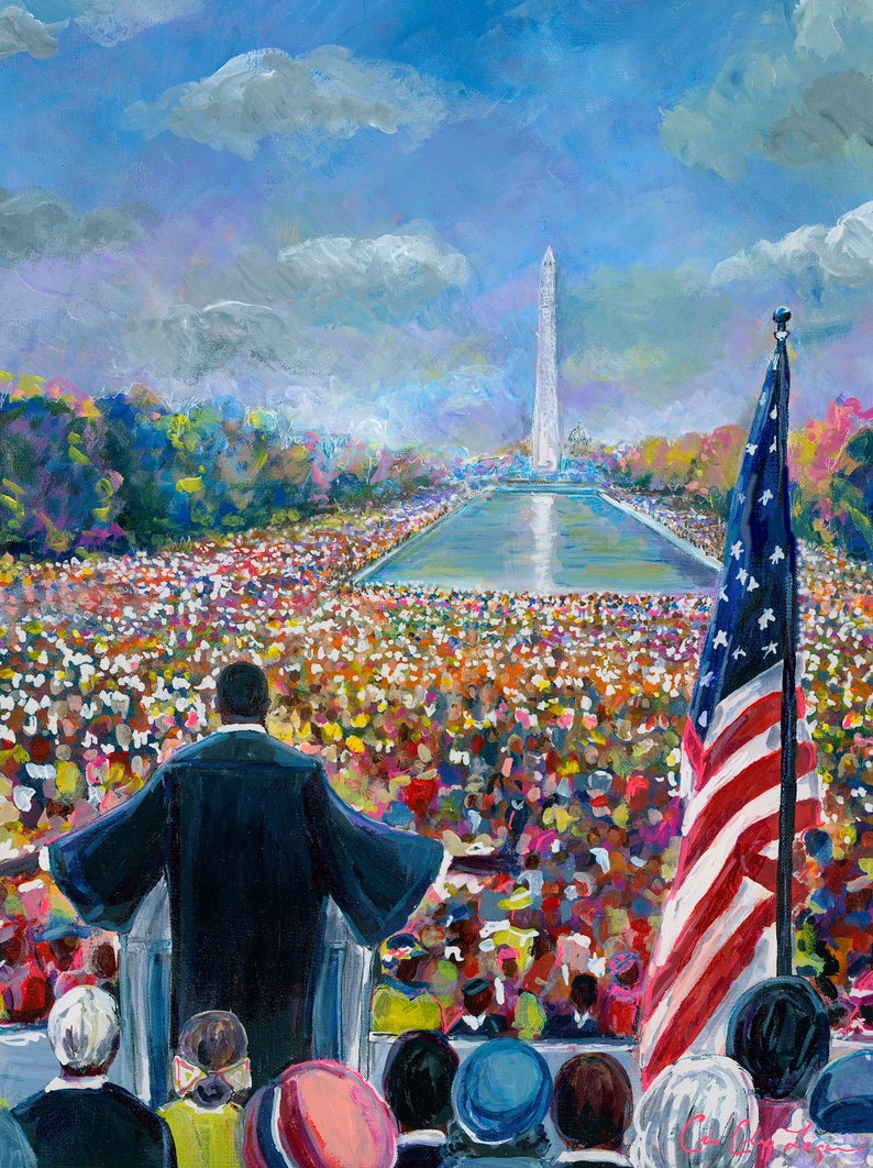 Martin Luther King Jr. I Have a Dream Print by Cris Clapp Logan - Etsy