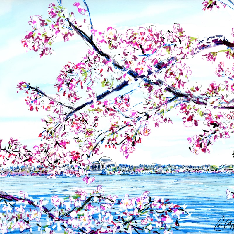 Cherry Blossom Wall Decal - Etsy