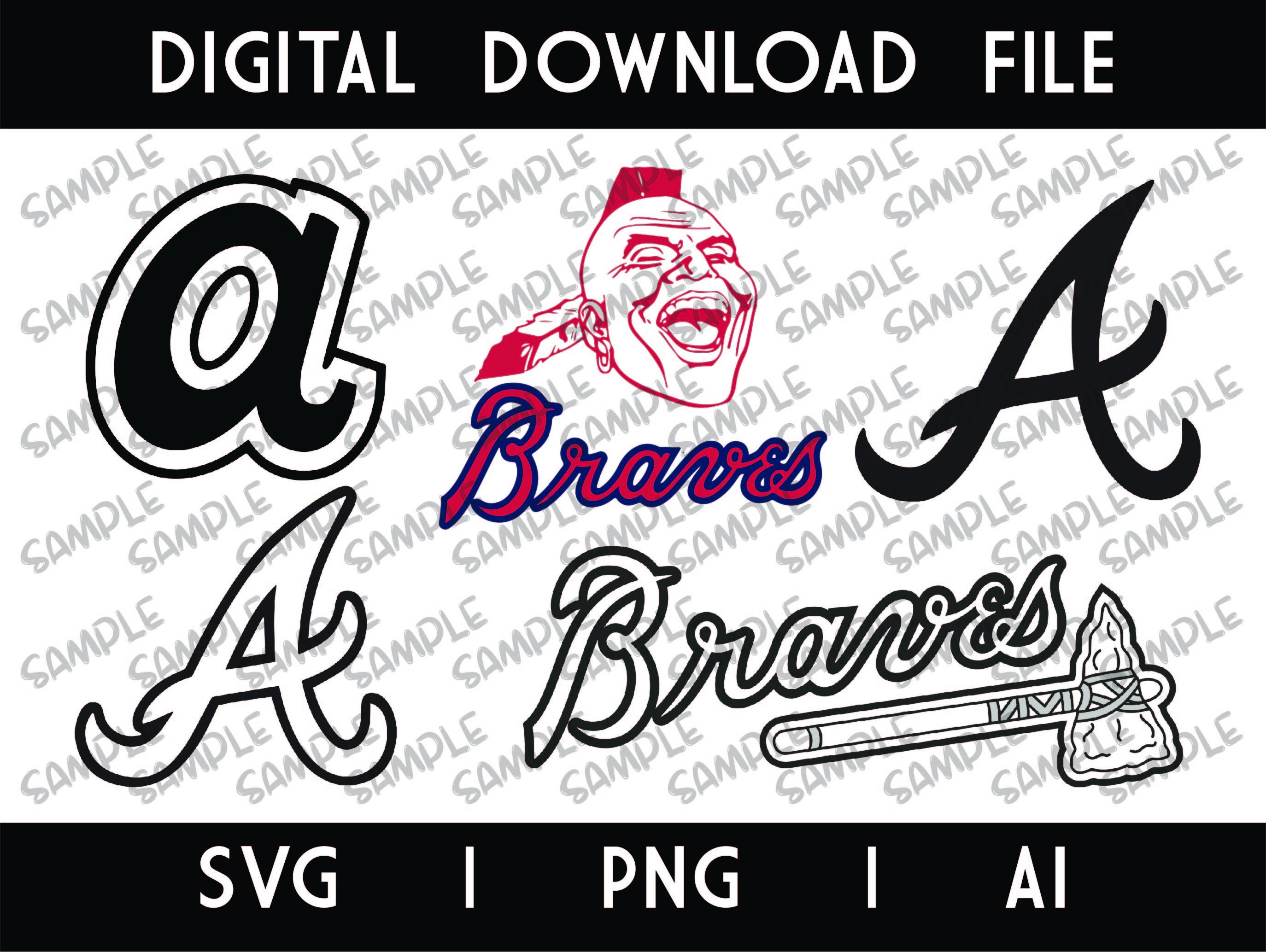 5 Braves Instant Download Png Svg Ai - Etsy
