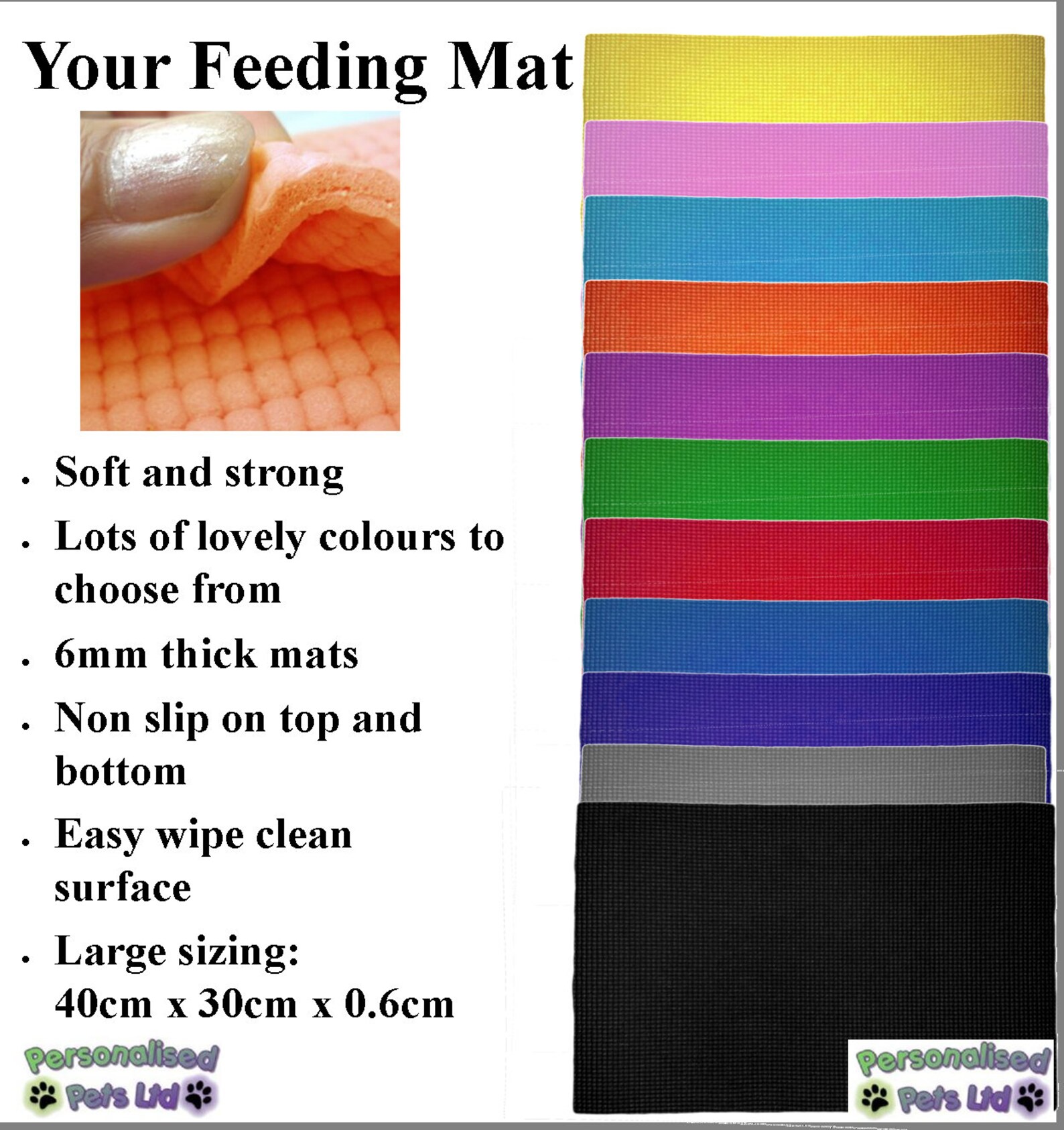 Personalised Custom Placemat / Place Mat / Food Mat/ Bowl Mat | Etsy