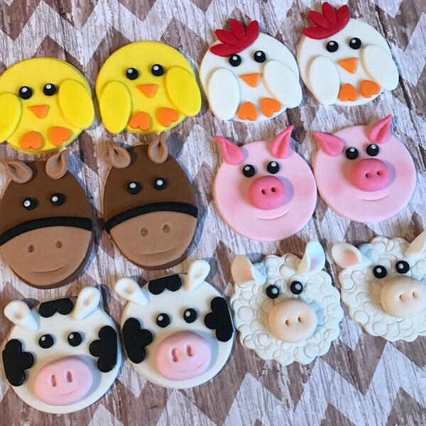 Fondant Farm Animals - Etsy