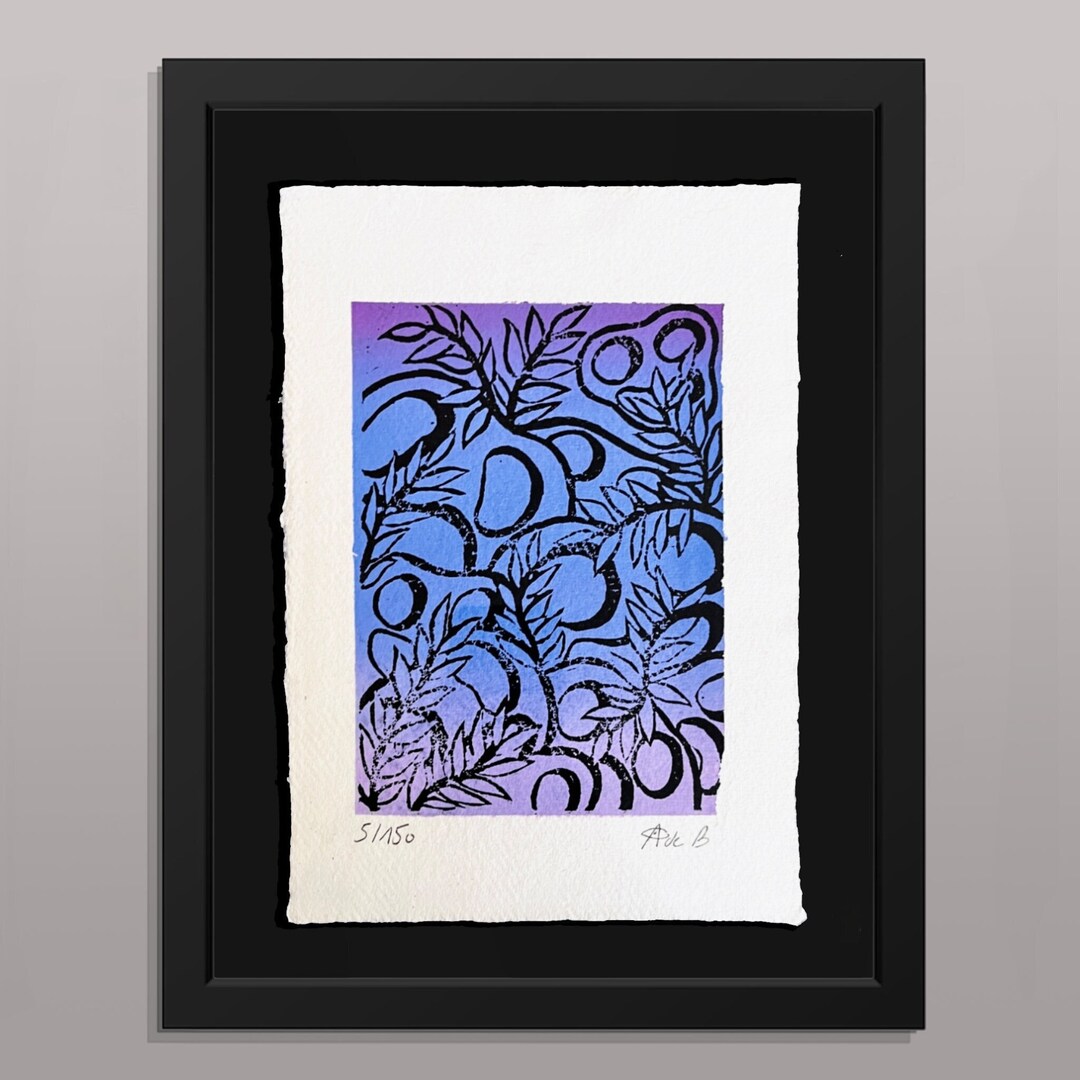 Masks Lino Print Limited Edition on Khadi Paper - Etsy
