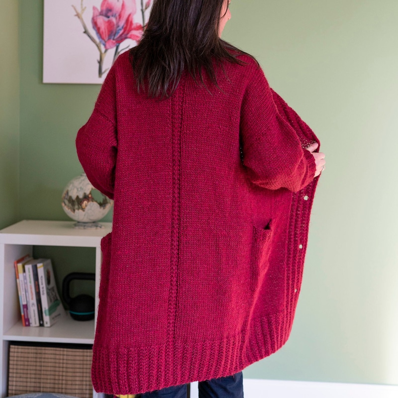 Long Wrap Cardigan - Etsy