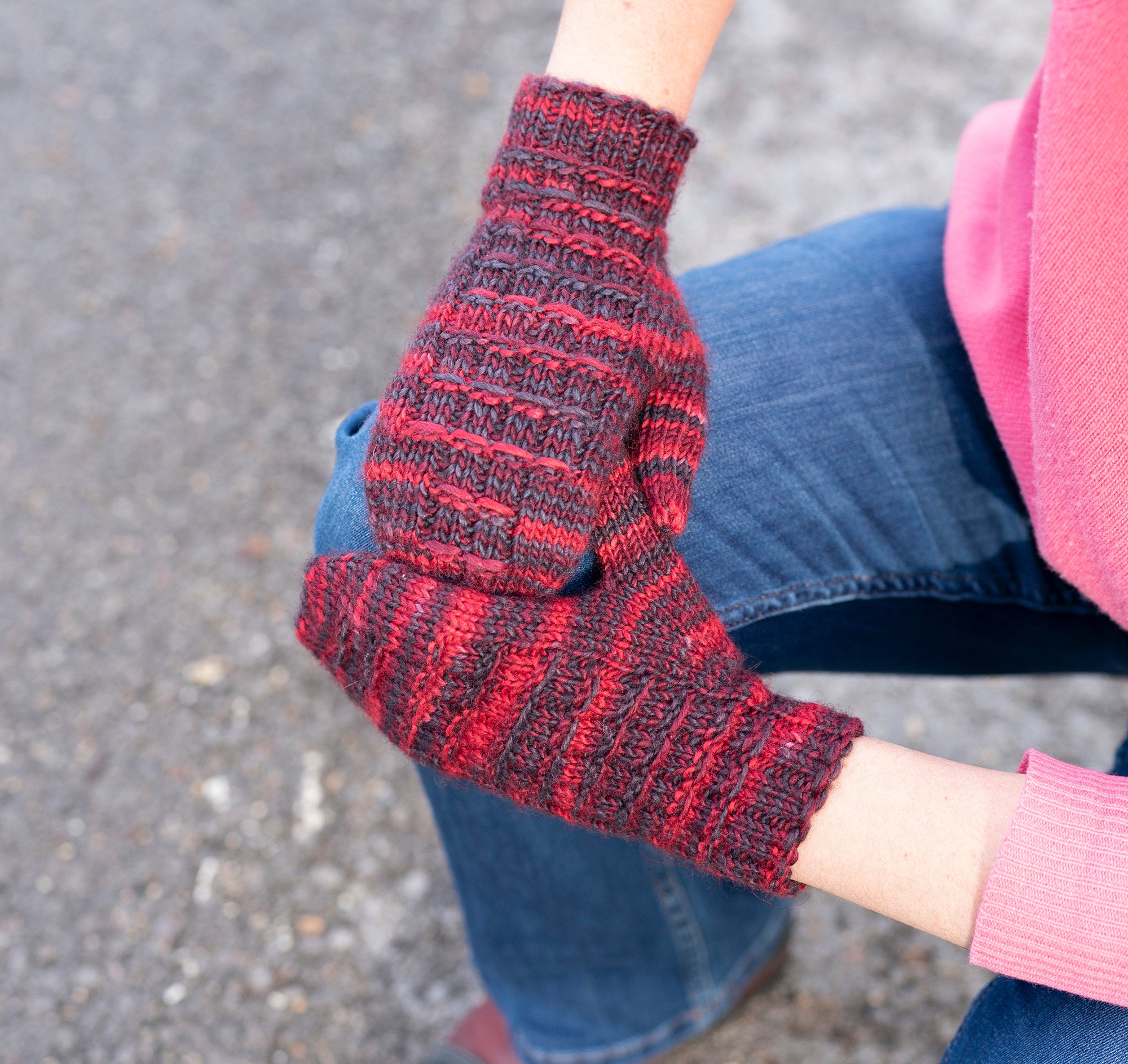 Knitting Pattern for Easy Textured Mittens and Fingerless Mitts - Etsy