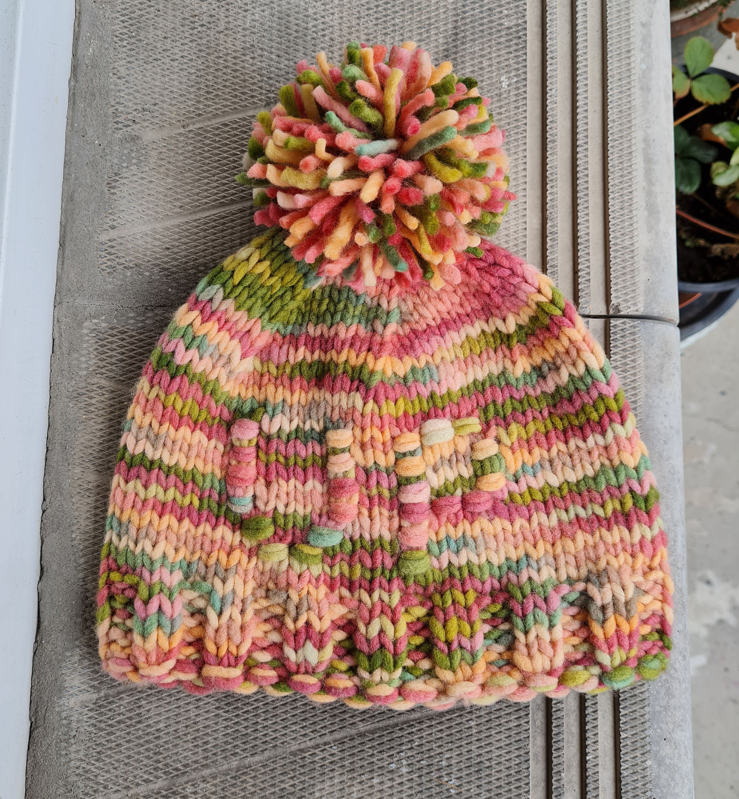 Knitting Pattern for Bulky Hat With Letters UP - Etsy