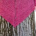 Knitting Pattern for Textured Triangular Shawl With Cables and Lace - Etsy