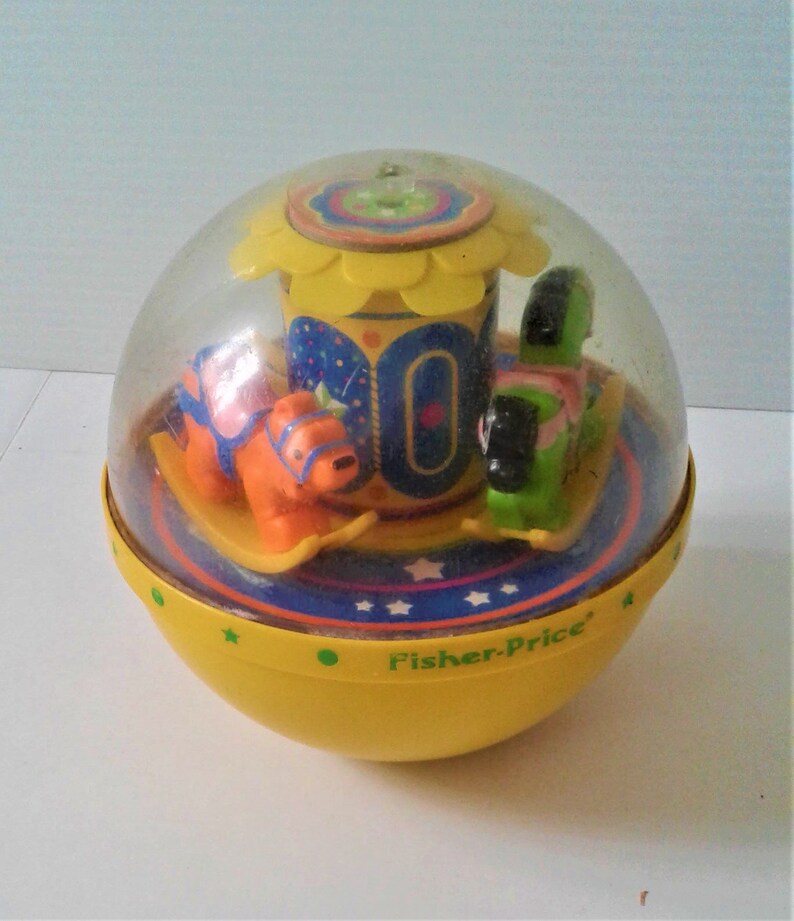 Vintage 1985 Fisher Price Roly Poly Chime Ball 1150 Classic | Etsy