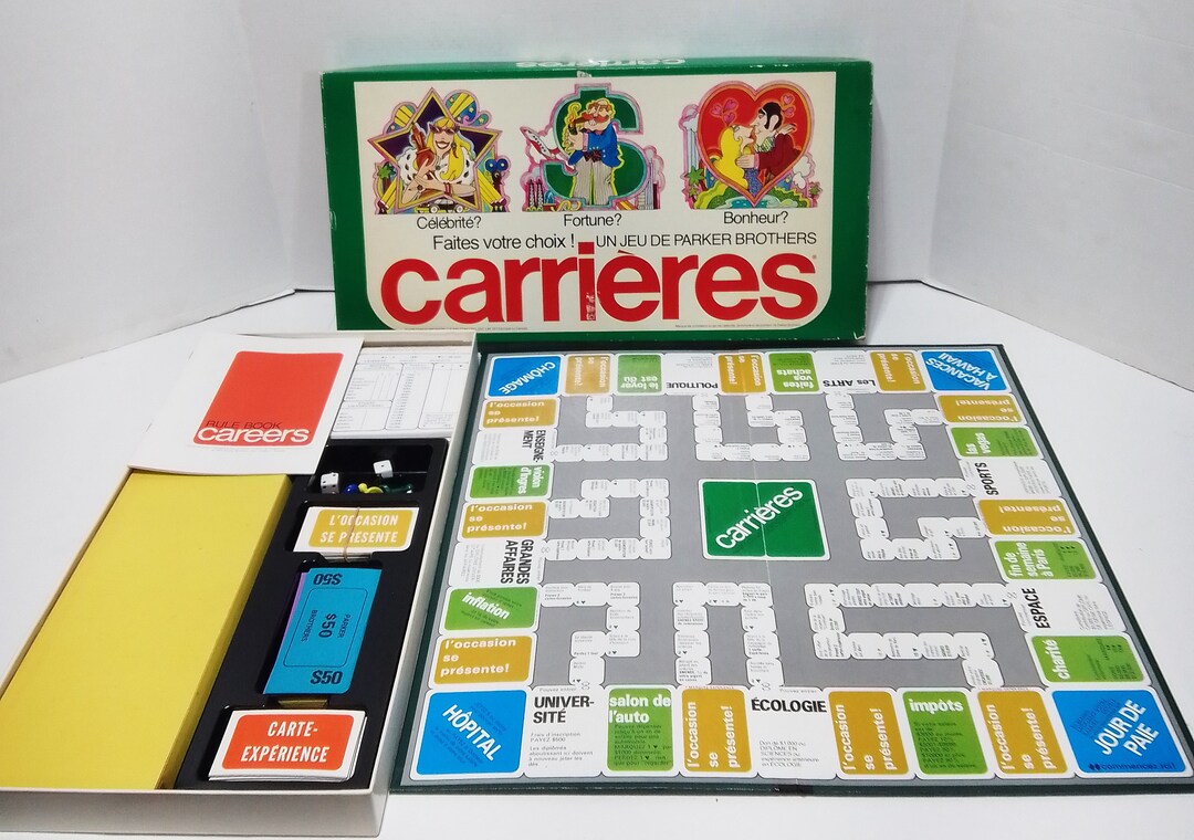 Vintage Careers Board Game 1970's Complete Excellent Condition French ...