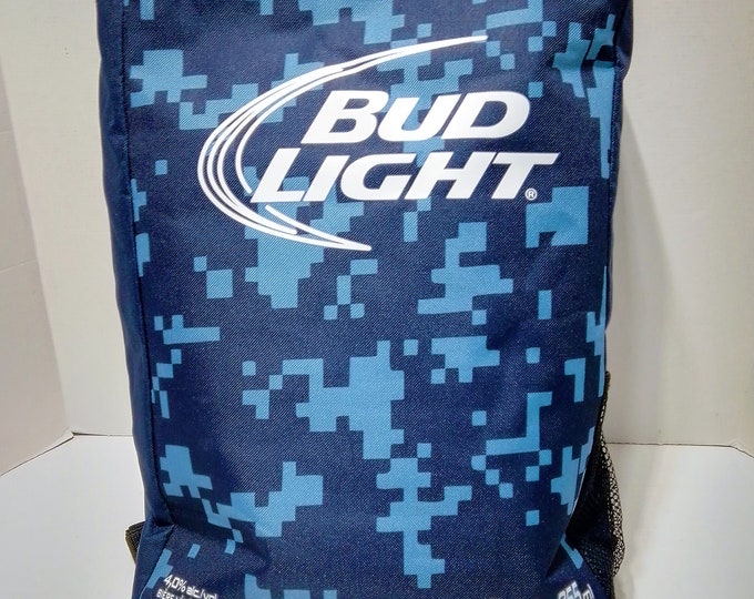 Bud Bud Light Budweiser Cooler Backpack Black 24 Can Case Chiller Pack ...