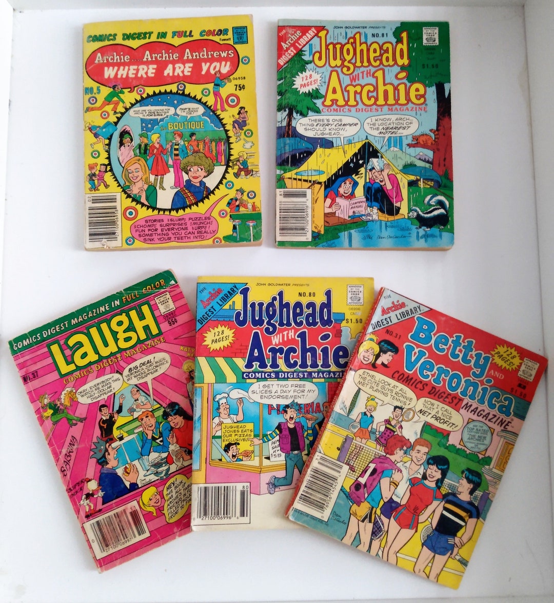 Lot of 5 Vintage Archie - Laugh Comic Book From70's and 80'S - Pick the ...