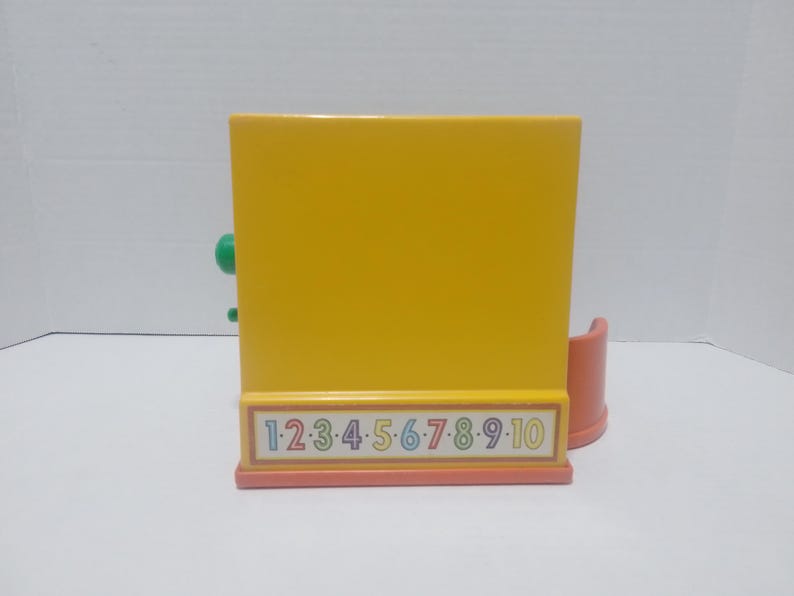 Vintage 1974 Fisher Price Cash Register With 4 Originals Coins Yellow ...