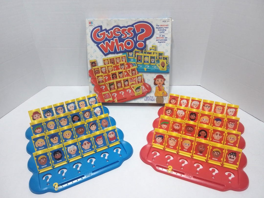 Guess Who the Mystery Face Board Game 1998 by Milton Bradley - Etsy