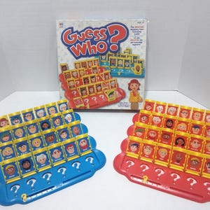 Guess Who the Mystery Face Board Game 1998 by Milton Bradley - Etsy