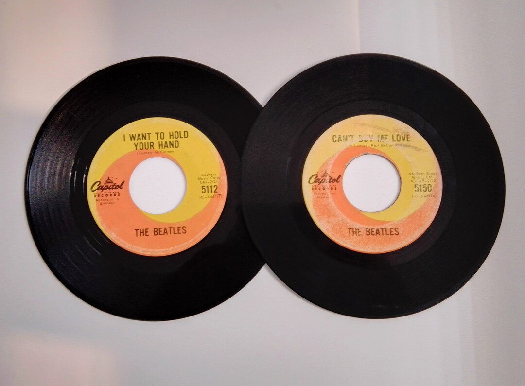 Lot of 2 Vintage THE BEATLES 45 RPM Singles "can't Buy Me Love/ "i ...