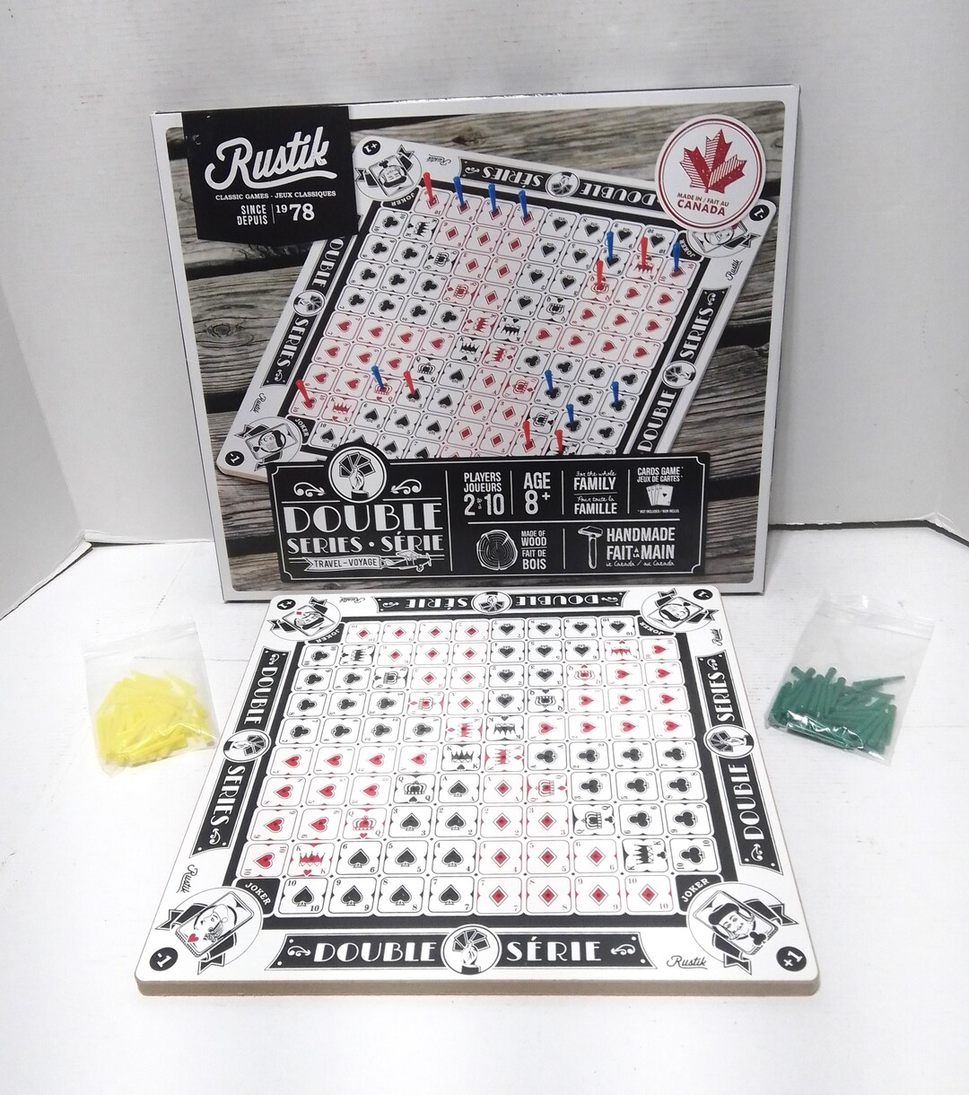 Rustik Double Series Sequence Cards Game Travel Edition Handmade in ...