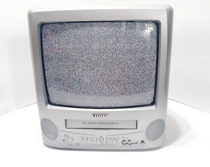 Vintage 13 TV VCR Combo Citizen Vhs Player Portable Color Television ...