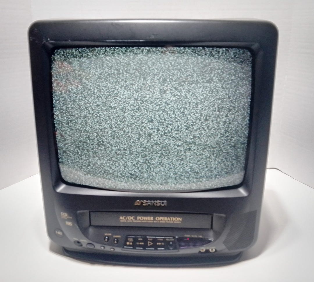 Vintage 13 TV VCR Combo Sansui Vhs Player Portable Color Television ...