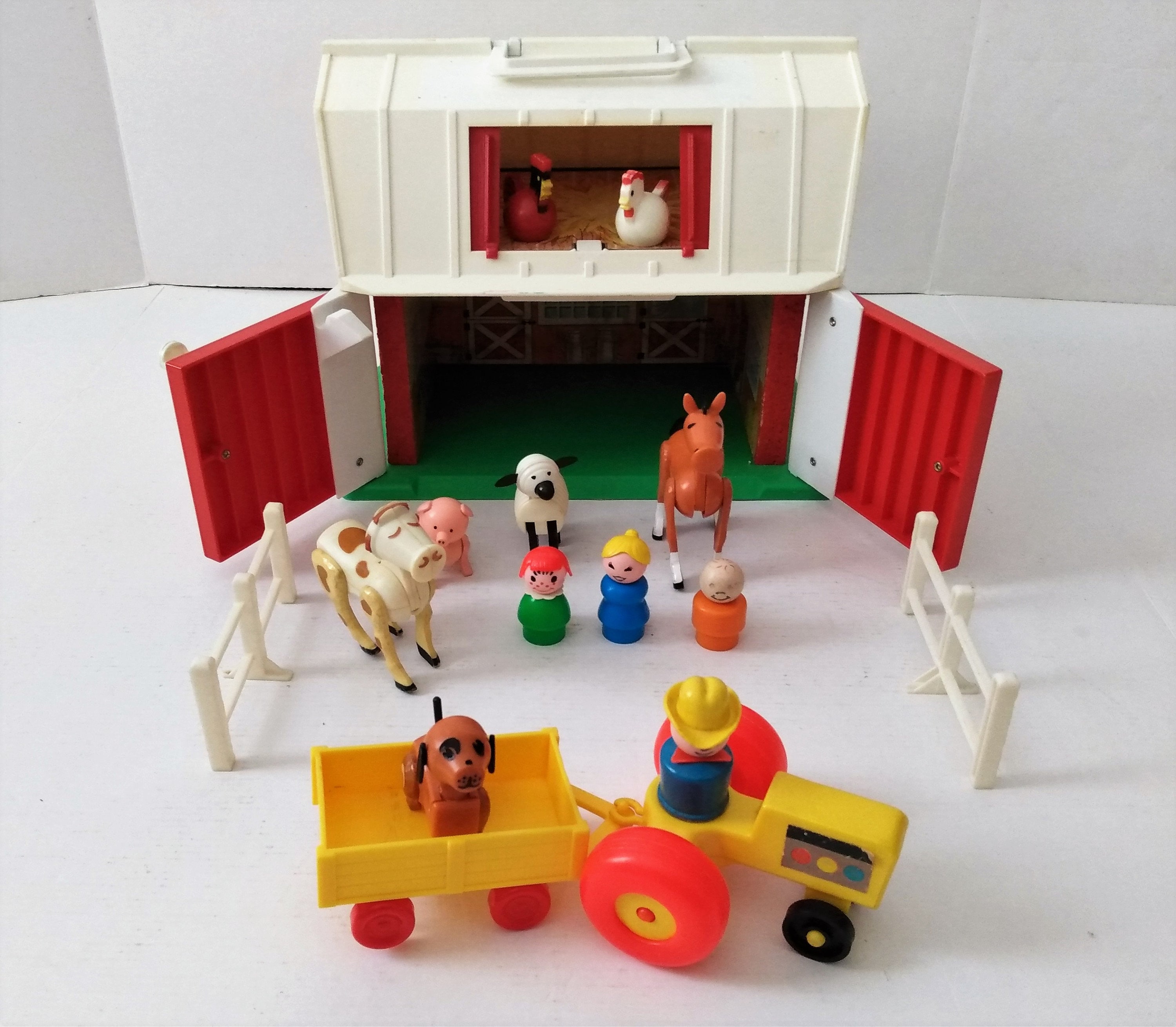 Vintage 1986 Fisher Price Little People FARM / BARN With - Etsy