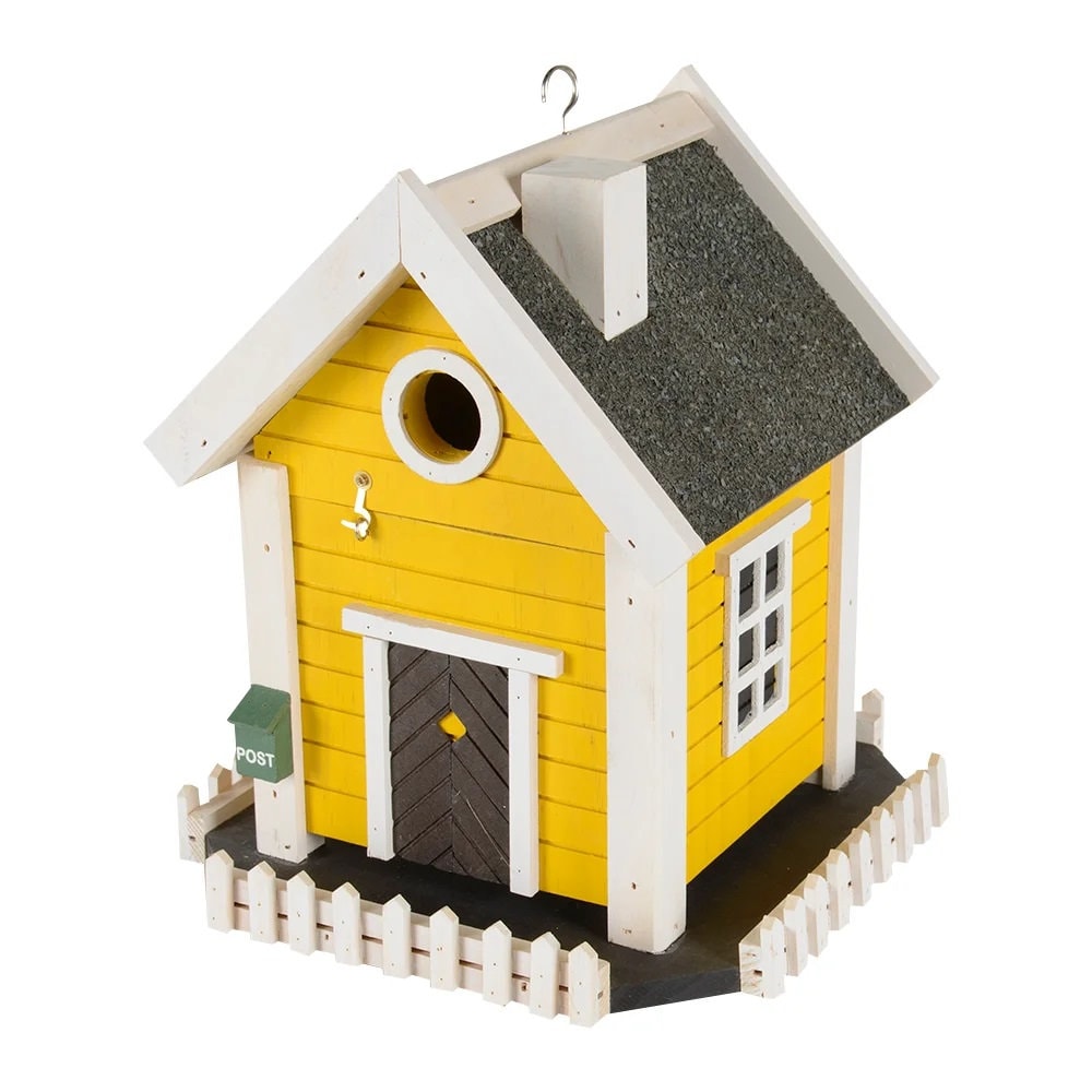 Wonderful Yellow Cottage Bird House Birdhouse 11 Inches High - Etsy Canada