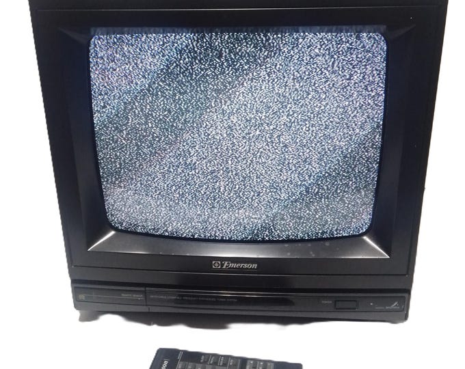 Vintage 1988 Emerson 13" TV Color Television With Original Remote ...