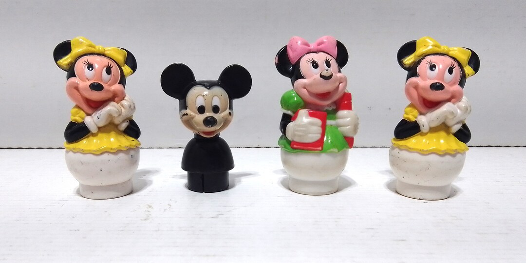 Lot of 4 Mickey Mickette Mouse Fisher Price Little People Figurine. - Etsy