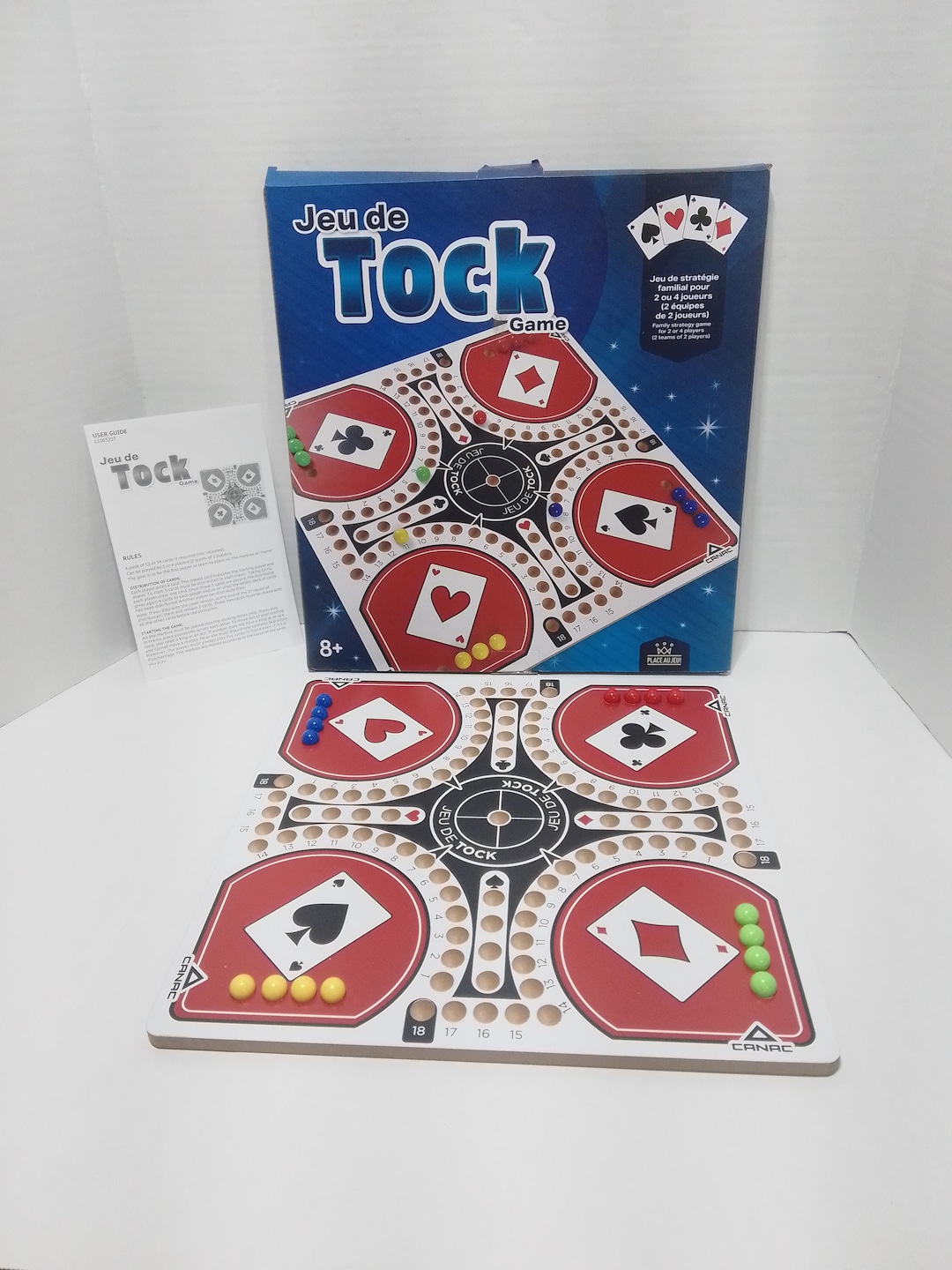 Vintage 4-players Tock Game Brand New With Rules - Jeu De Tock Complet ...