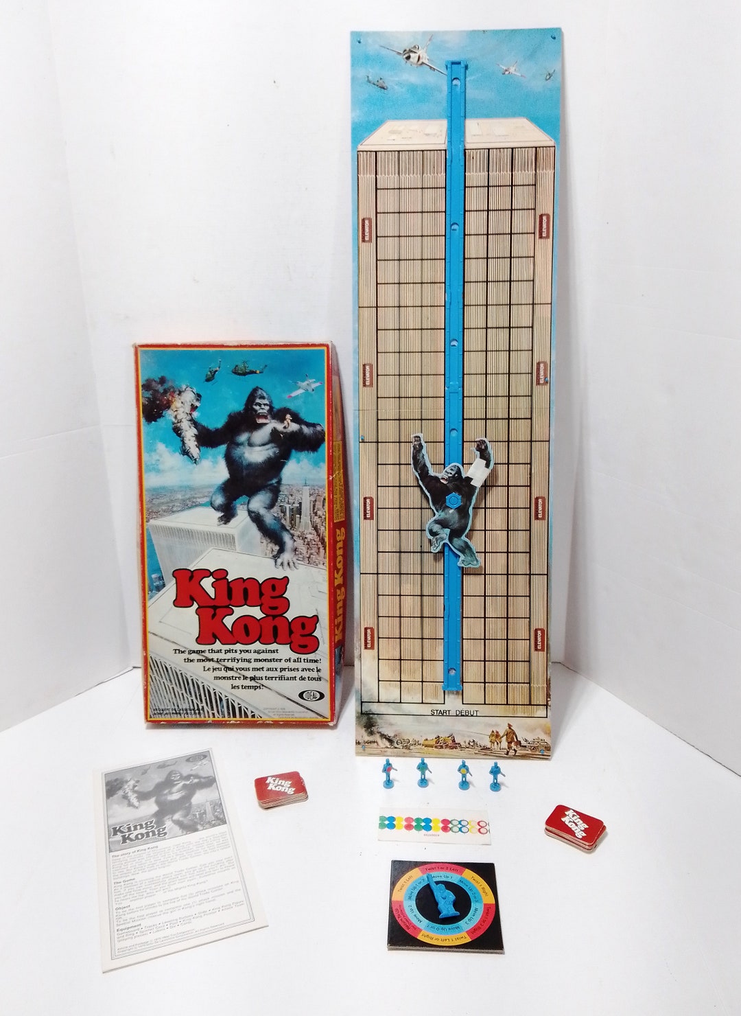 Vintage Ideal 1970'S King Kong Board Game - Bilingual English-french ...