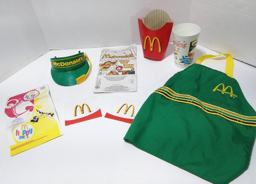 Vintage Fisher Price Mcdonald's Drive-thru Headset Apron 1988 With ...