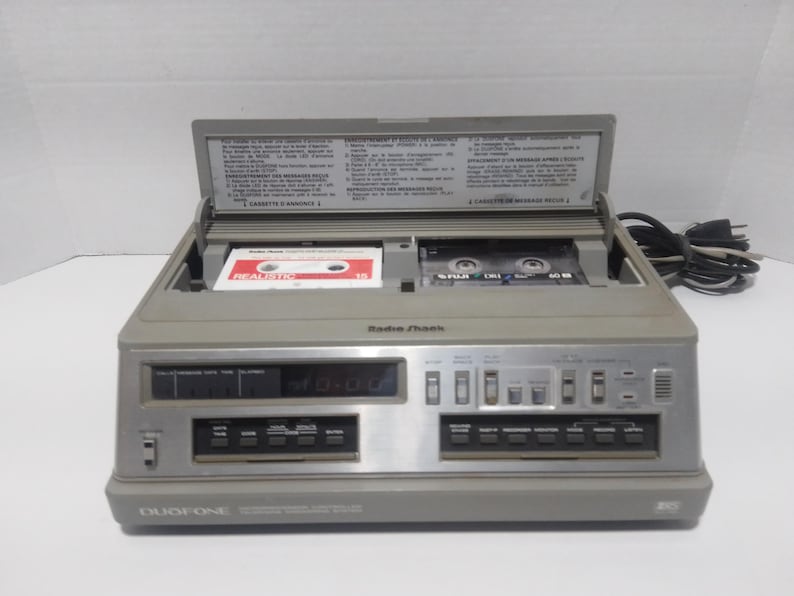 Vintage Radio Shack Duofone TAD-150 Microprocessor Controlled Telephone ...