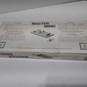 Vintage 1970'S Game of the Year Master Mind Board Game - Parker Brother ...