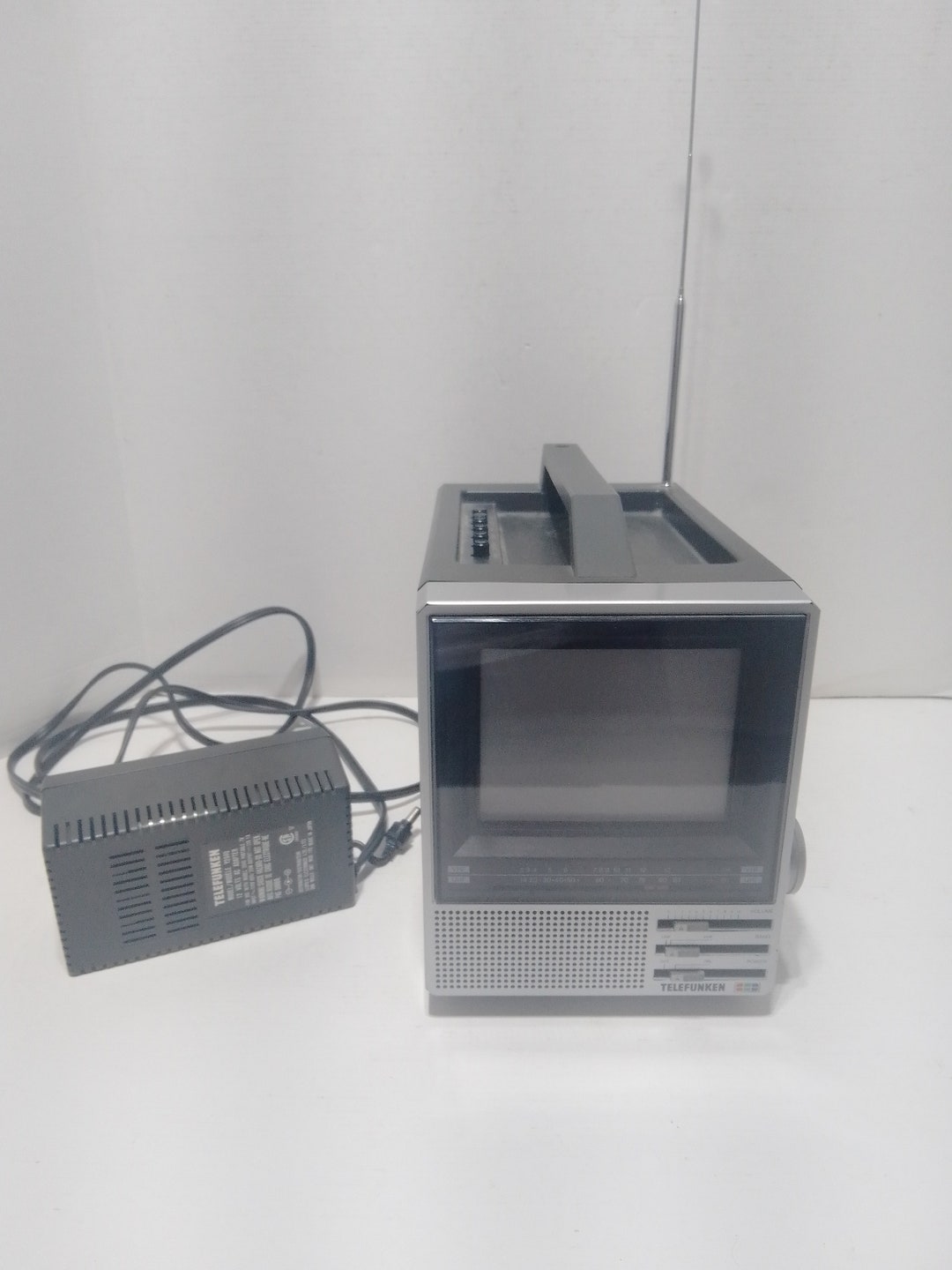 Vintage Television Portable Monitor Telefunken Model 2040 Vhf UHF TV ...