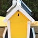 Wonderful Yellow Cottage Bird House Birdhouse 11 Inches High - Etsy Canada