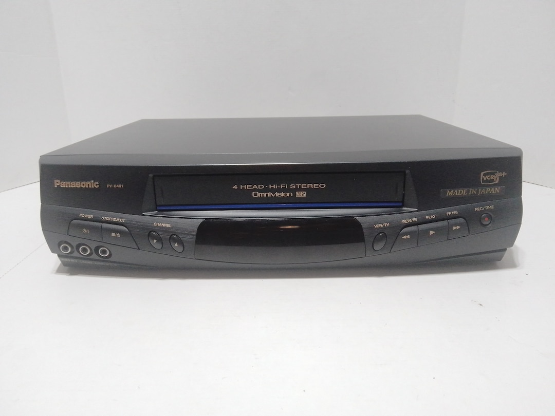 Vintage 1990'S Panasonic PV-8451 VHS VCR Recorder 4 Head Hi-fi Stereo ...