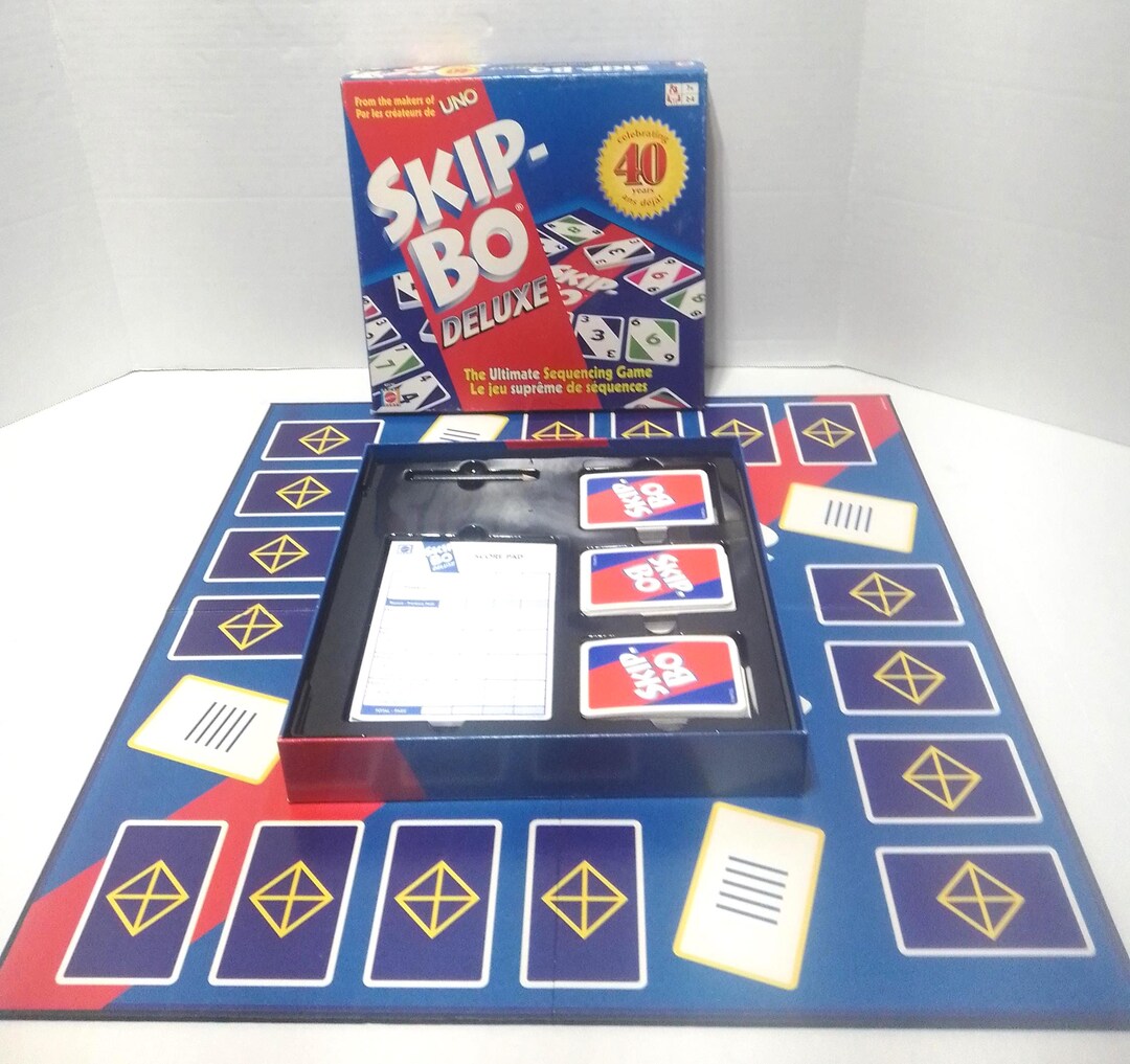 Vintage 2000 Skip-bo Deluxe 100% Complete - Etsy