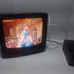 Vintage 14" Magnasonic Coaxial Color TV Black Television Receiver With ...