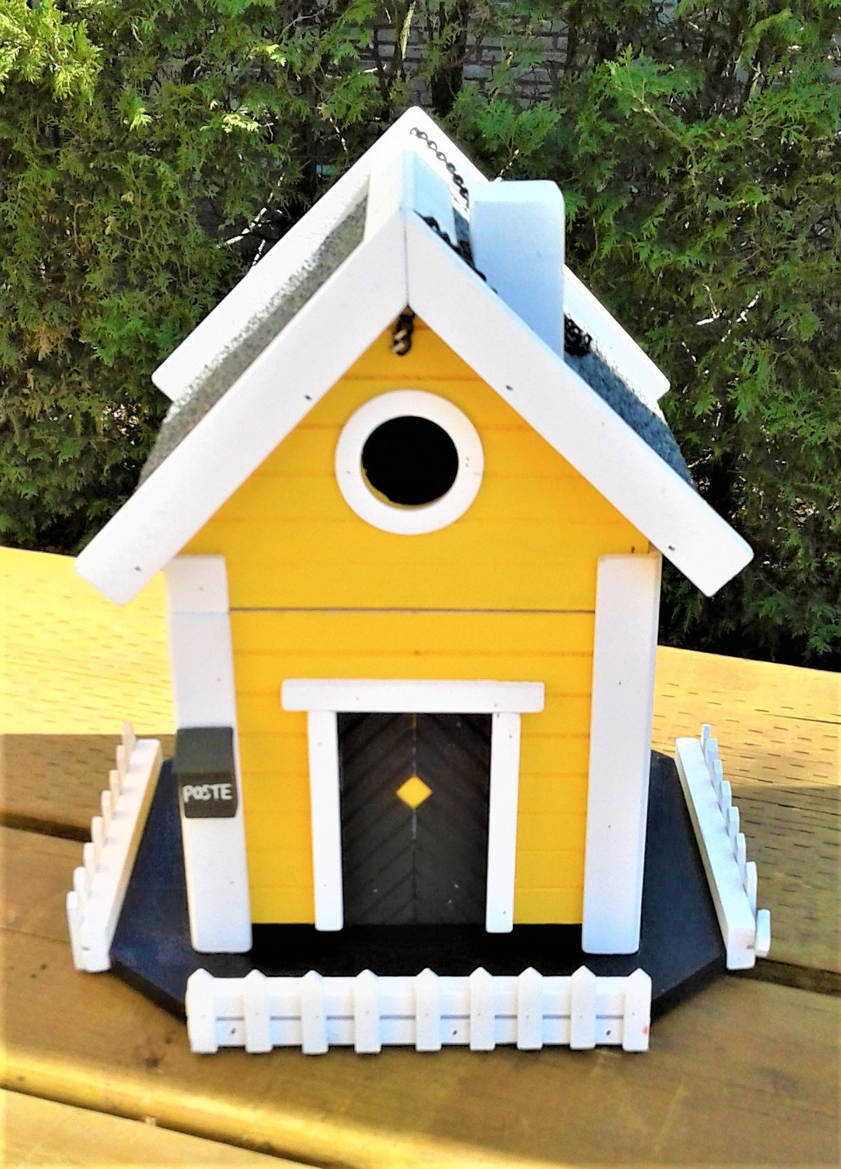 Wonderful Yellow Cottage Bird House Birdhouse 11 Inches High - Etsy