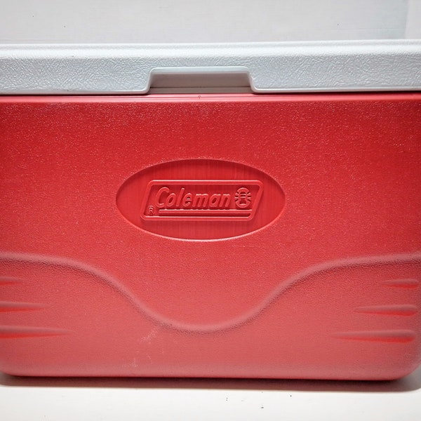 Red Coleman Cooler - Etsy