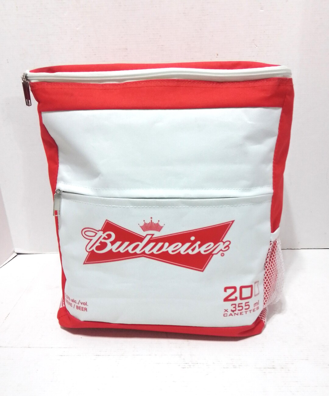 Bud Budweiser Cooler Backpack Black 20 Can Case Chiller Pack Insulated ...