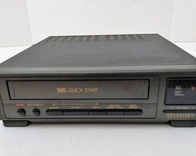 Vintage Citizen VCR Video Cassette Recorder Player VHS Retro Movie ...