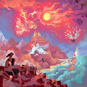 The Pitfalls of Pride | Art Print | Greek Mythology | Icarus | Phaethon ...