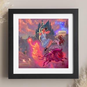 The Huntress of Artemis | Art Print | Atalanta | Huntress of Artemis ...