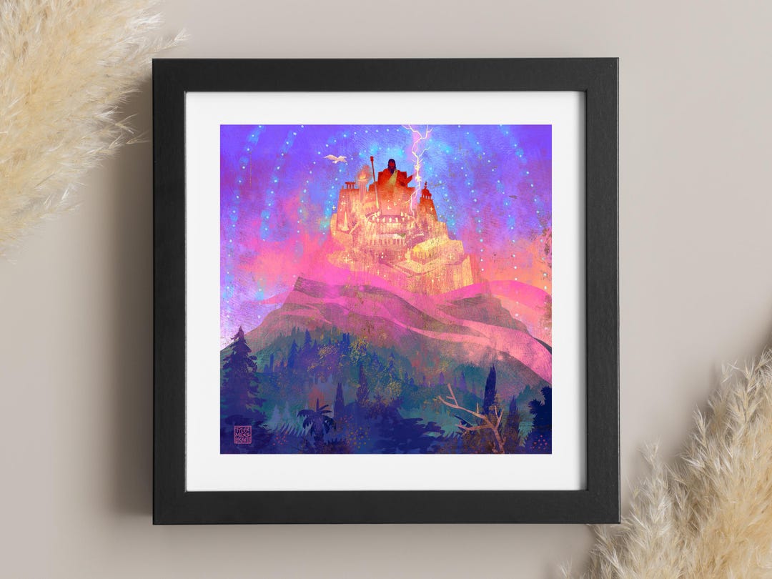 Mount Olympus | Greek Mythology Art Print | Ancient Greece Wall Art ...