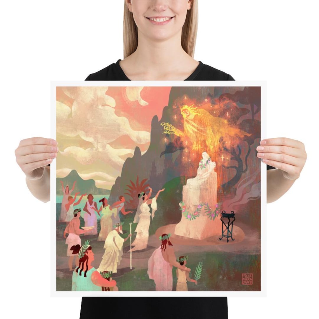 Ancient Greek Religion | Art Print | Hellenic Polytheism Art | Ancient ...