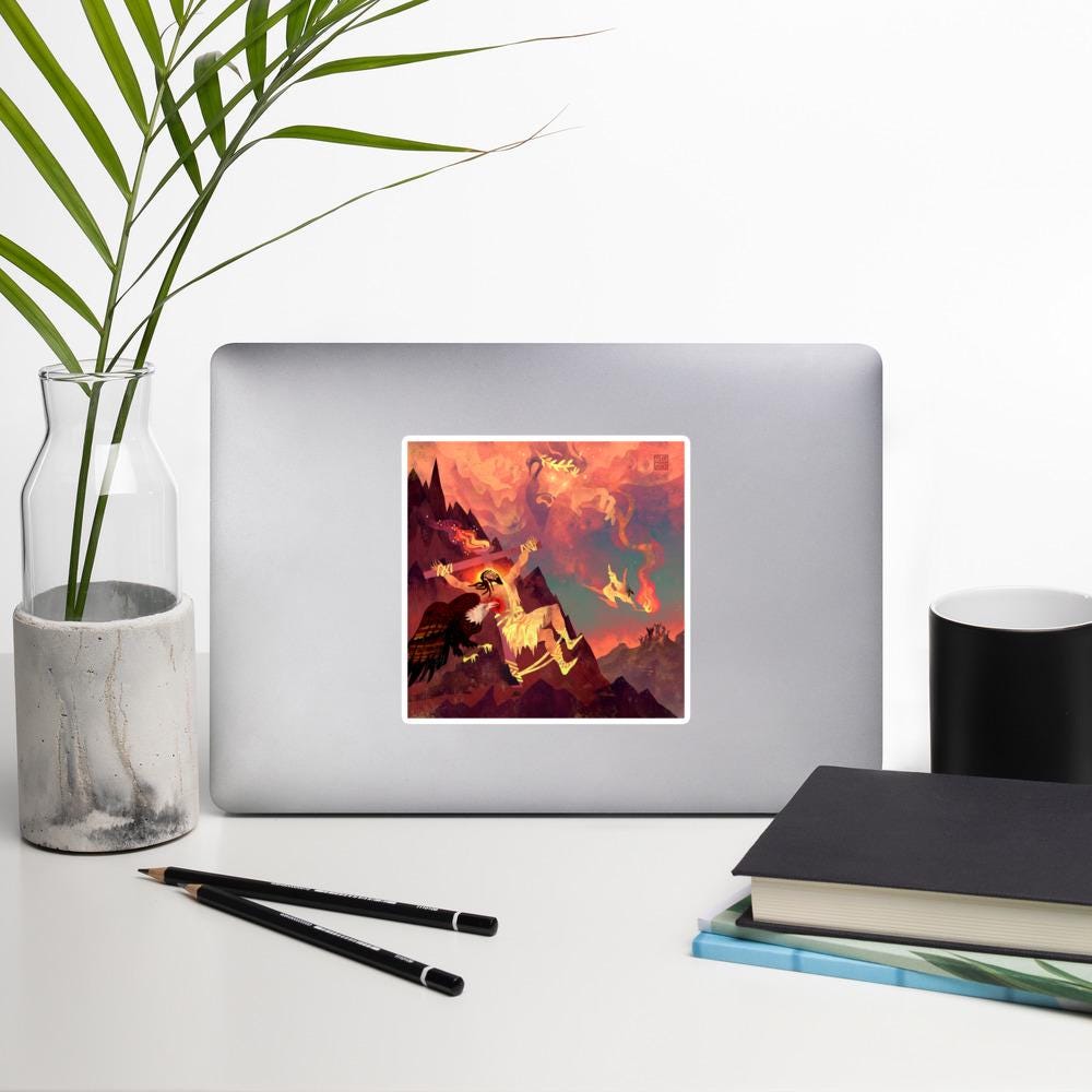 3: Prometheus; Tortured Titan | Sticker | Prometheus | Forethought ...